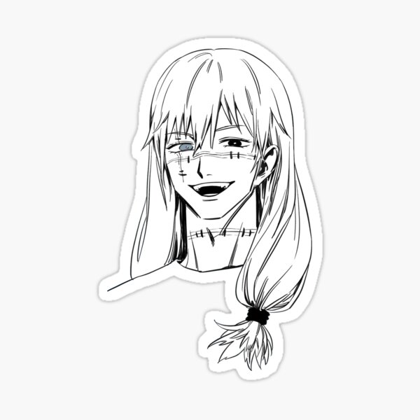 "Mahito || Jujutsu Kaisen" Sticker for Sale by Polarys | Redbubble