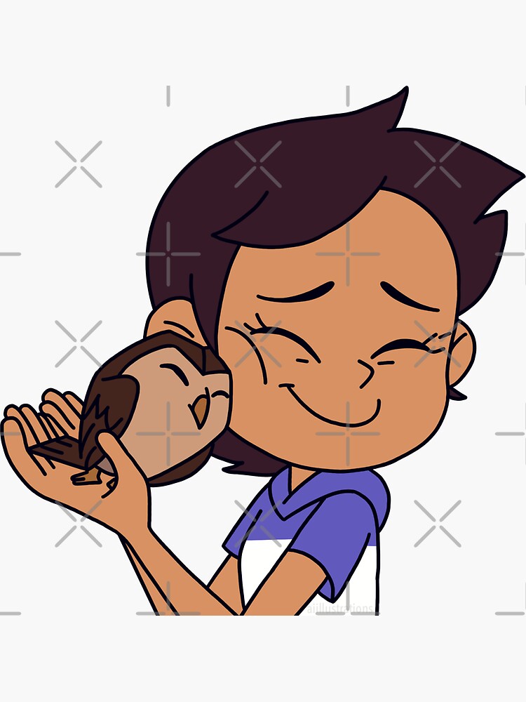 "Luz and Owlbert - The Owl House " Sticker for Sale by aiillustrations ...