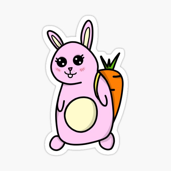 "Bunny" Sticker for Sale by CamilaK003 | Redbubble