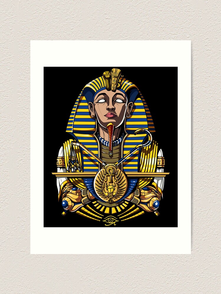 "Egyptian Pharaoh Tutankhamun " Art Print for Sale by underheaven ...