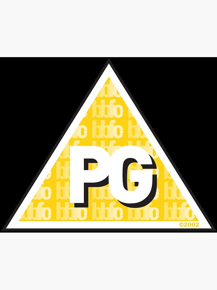 "PG Sticker " Sticker for Sale by AllHailPizza | Redbubble