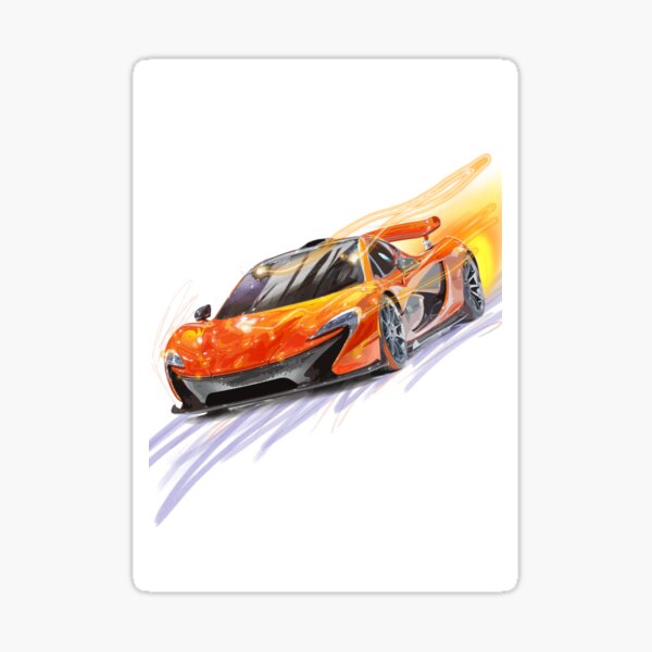 "McLAREN P1" Sticker for Sale by SCOTTYBOYART | Redbubble