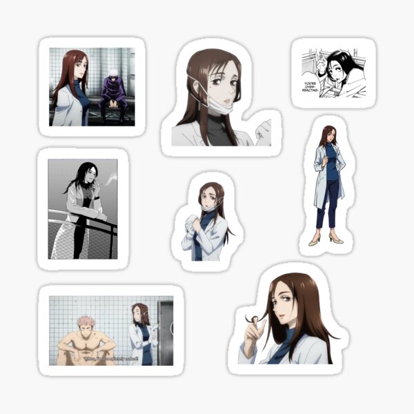 "Shoko Ieiri || Jujutsu Kaisen // Sticker pack" Sticker for Sale by ...