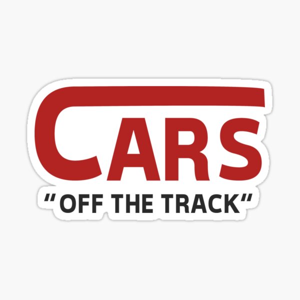 "Cars off the track" Sticker for Sale by ElliottsLab | Redbubble