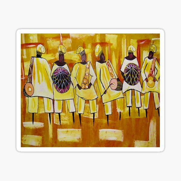 "Yoruba Drumming Culture from Nigeria" Sticker for Sale by Bynelo ...