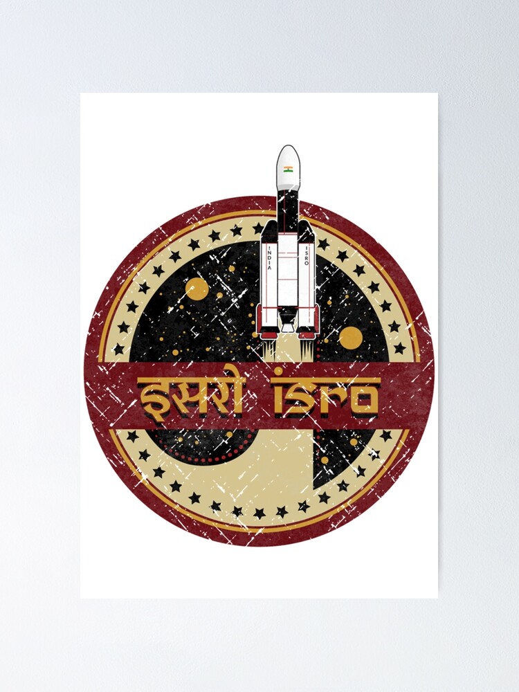 "ISRO - Vintage emblem" Poster for Sale by RykerTilloe | Redbubble