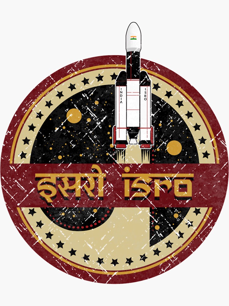 "ISRO - Vintage emblem" Sticker for Sale by RykerTilloe | Redbubble