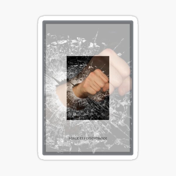 "Destructive punch" Sticker for Sale by Phenix95 | Redbubble