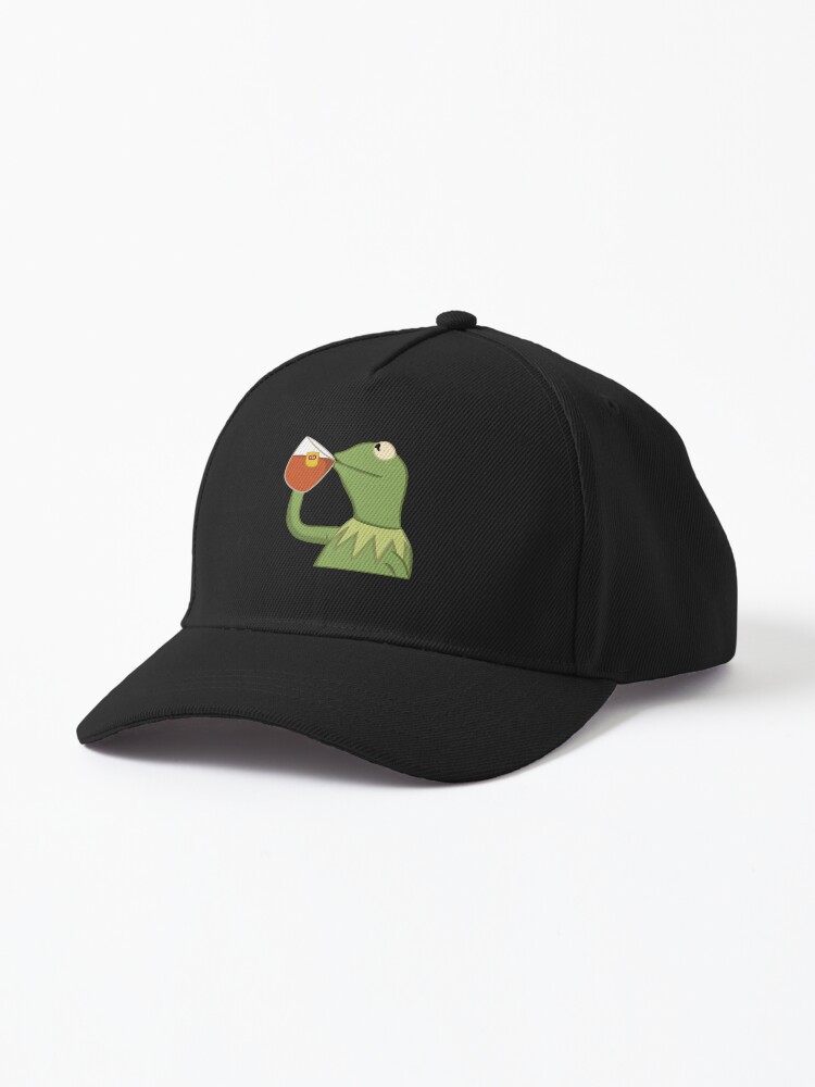 kermit drinking tea hat
