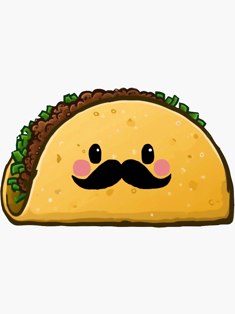 Mr Taco Sticker By Luna19181 Redbubble