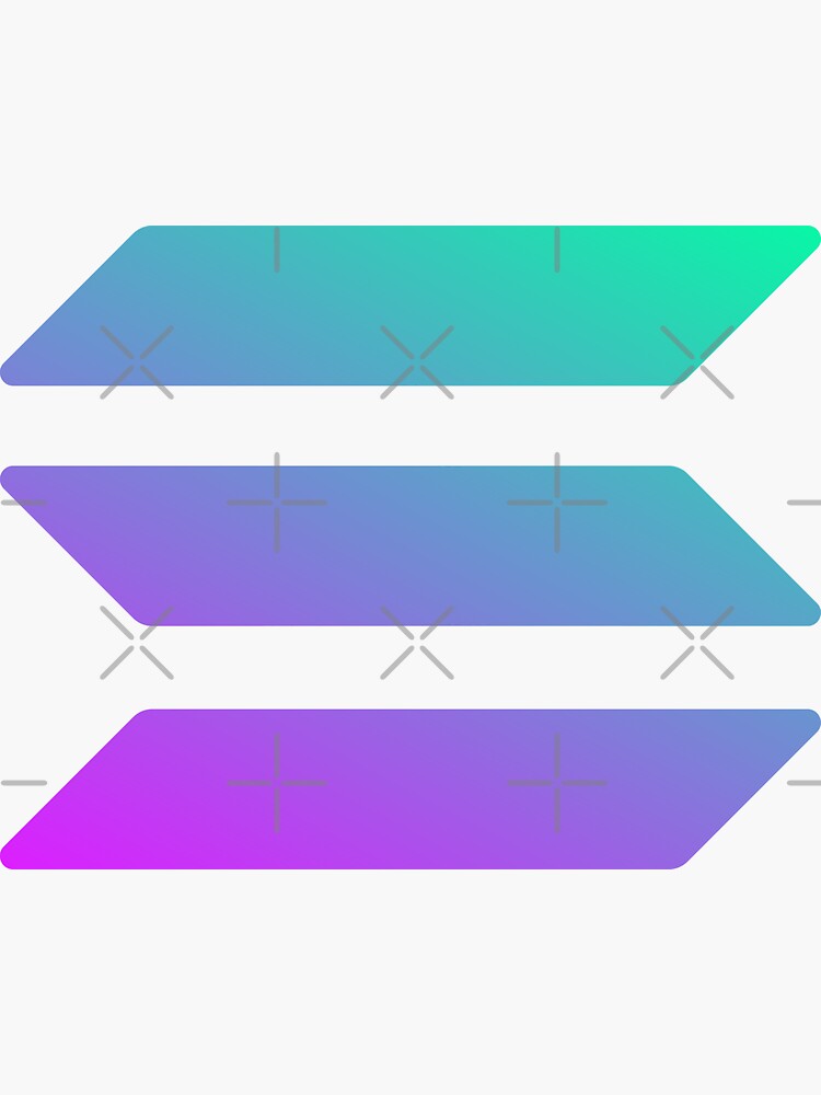 "SOLANA LOGO" Sticker for Sale by OneStopAway | Redbubble