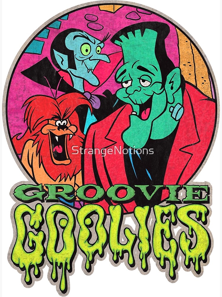 Groovie Goolies 1970 71 Saturday Morning Cartoon Characters Frankie Wolfie And Drac Canvas