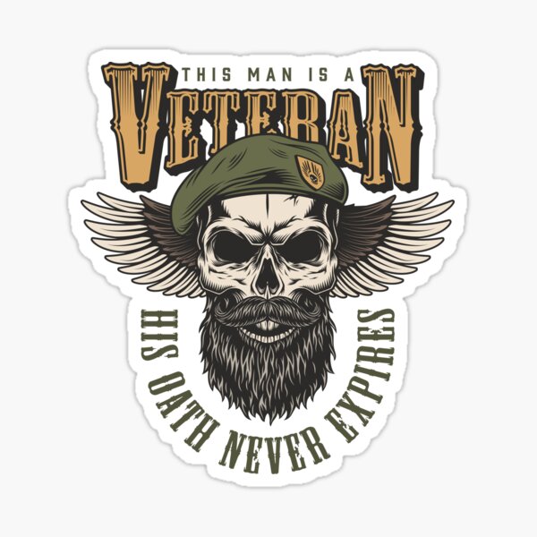 "Military: Veteran" Sticker for Sale by Emil1993 | Redbubble