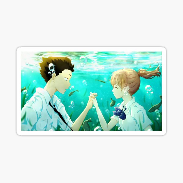 "A Silent Voice" Sticker by NoHardFeelings | Redbubble