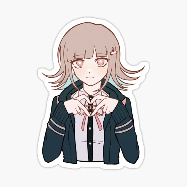 "Chiaki Nanami Heart" Sticker for Sale by pastahands | Redbubble