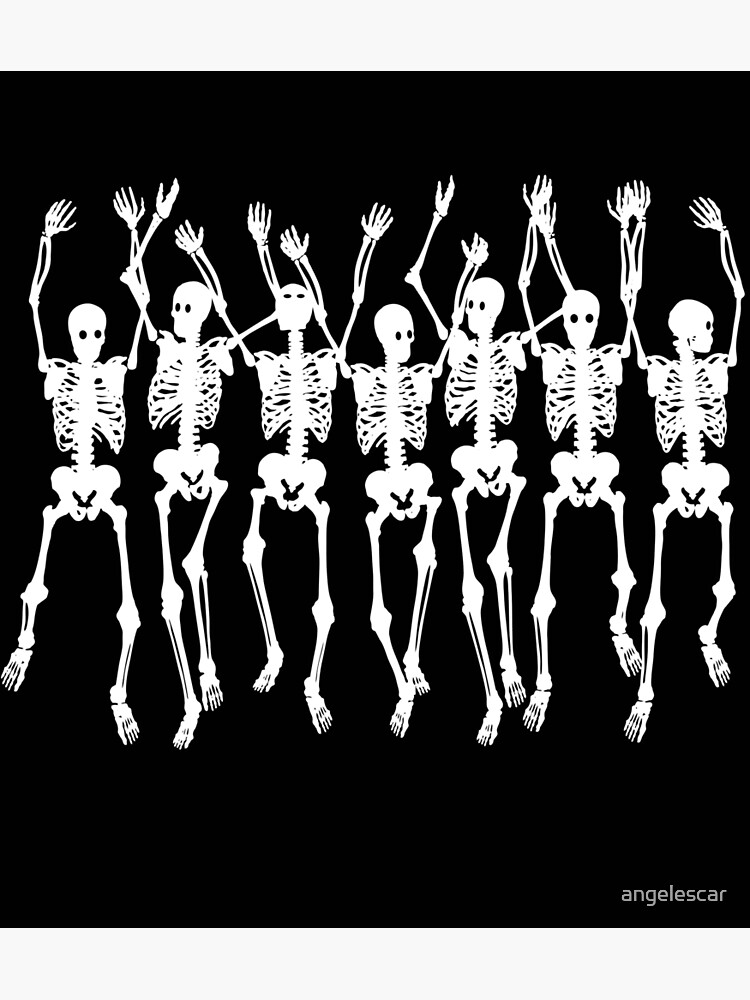 "SKELETON CROWD" Poster for Sale by angelescar | Redbubble