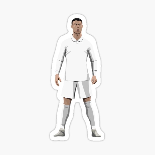 "Cristiano Ronaldo Real Madrid" Sticker for Sale by tikitakafutbol ...