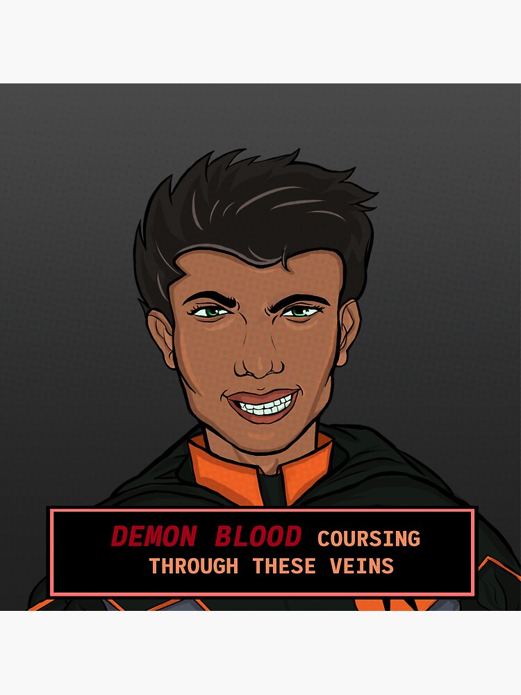 "Damian Wayne "Demon Blood" Sticker" Sticker for Sale by causticFish ...