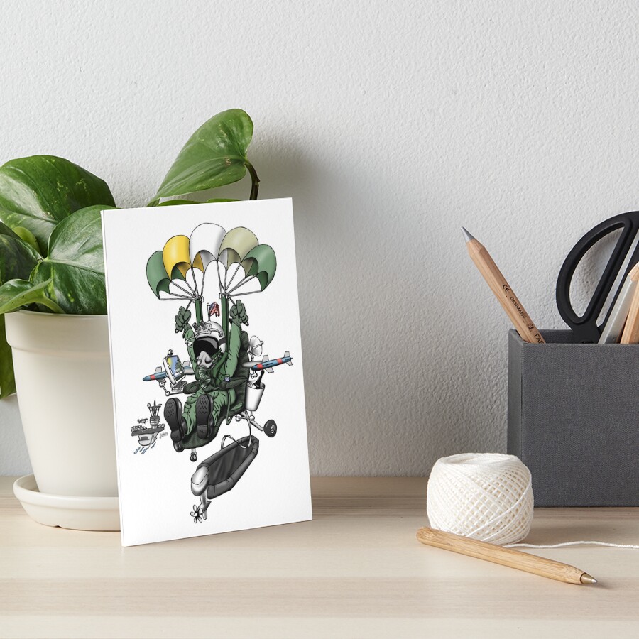 "Naval Aviation Life Support Systems (ALSS) Parachute Rigger Cartoon ...