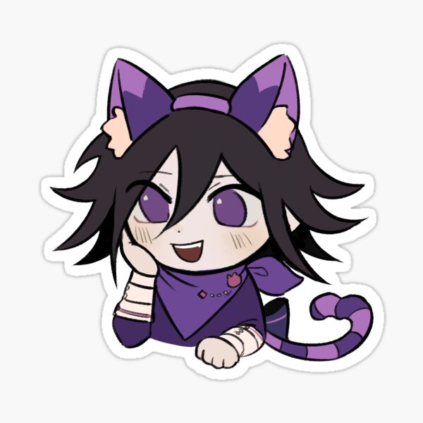 "Cheshire Cat Kokichi" Sticker for Sale by pastahands | Redbubble