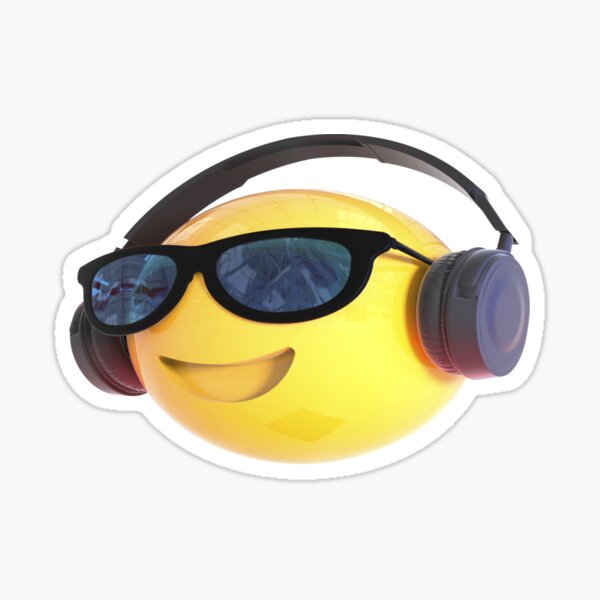 "Emoji DJ" Sticker for Sale by millenary | Redbubble