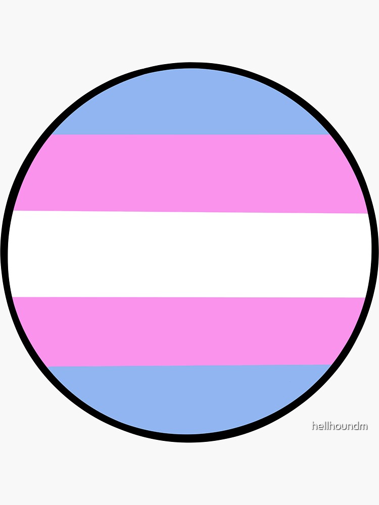 "trans flag" Sticker by hellhoundm | Redbubble