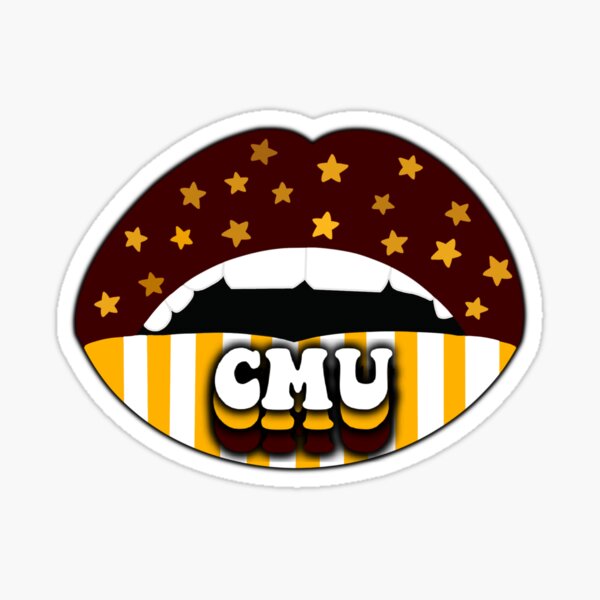 "CMU Lips" Sticker for Sale by Marlowvelous | Redbubble