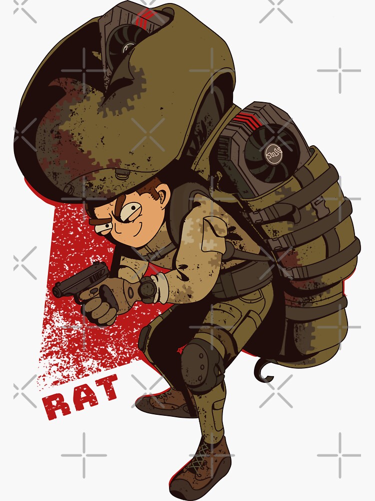 "Escape from Tarkov Playstyle - Rat" Sticker for Sale by Aniama | Redbubble