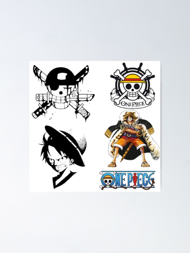 "STRAW HAT STICKERS" Poster for Sale by BLOGFORMEN | Redbubble