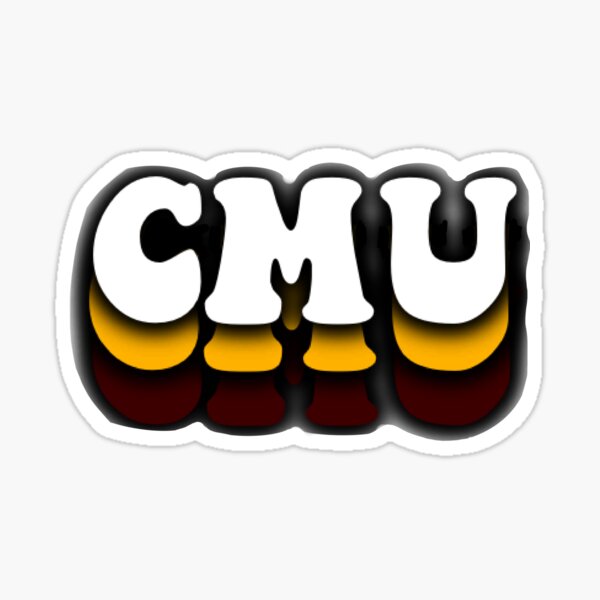 "Retro CMU" Sticker for Sale by Marlowvelous | Redbubble