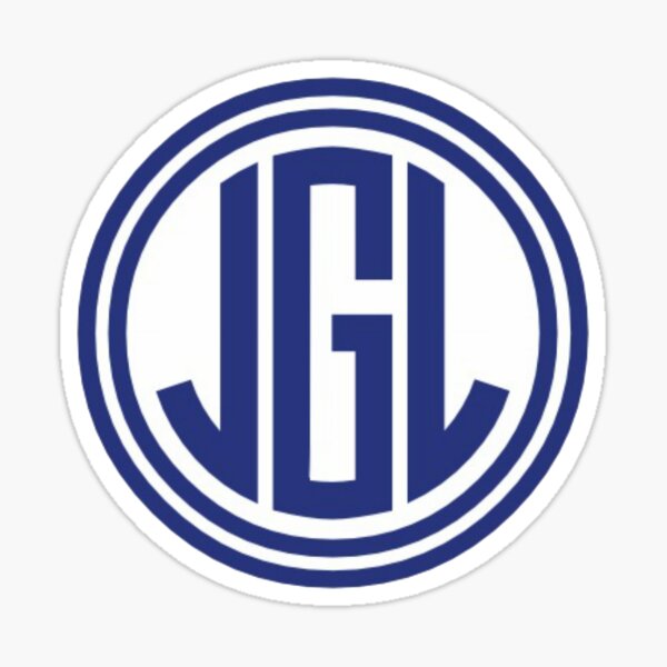 "JGL Monogram" Sticker by sloanehaley | Redbubble