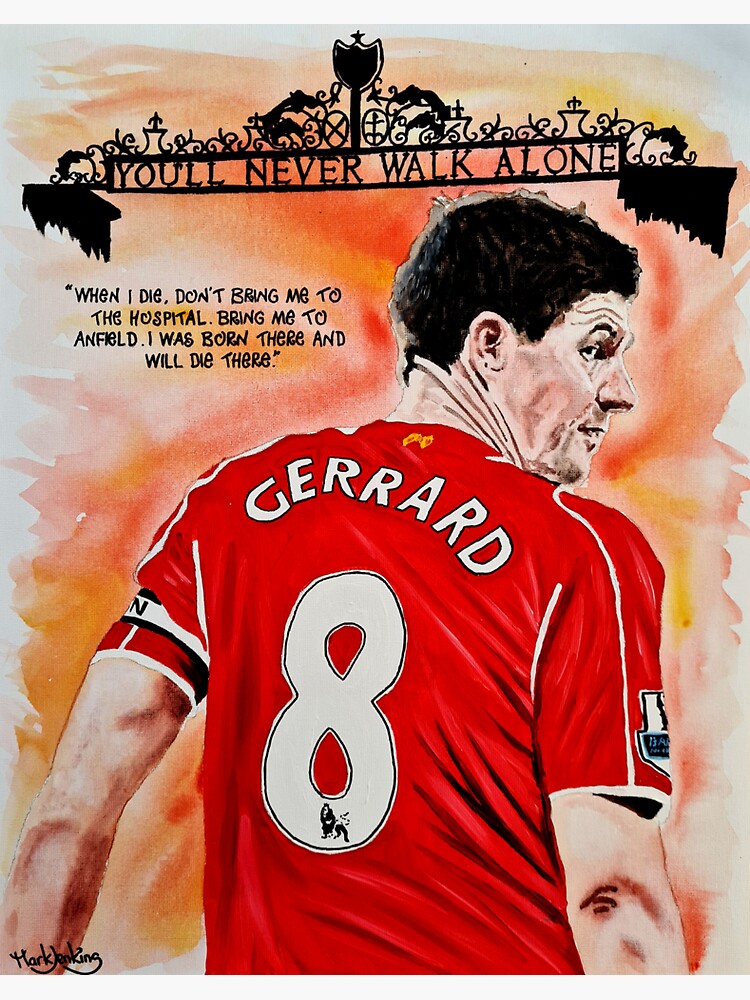 "Gerrard Art" Sticker for Sale by MarkJenkinsArt | Redbubble