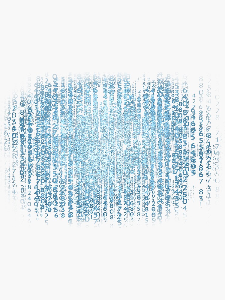 "Matrix Code Blue Ice Security Geek Web" Sticker for Sale by Jolly ...