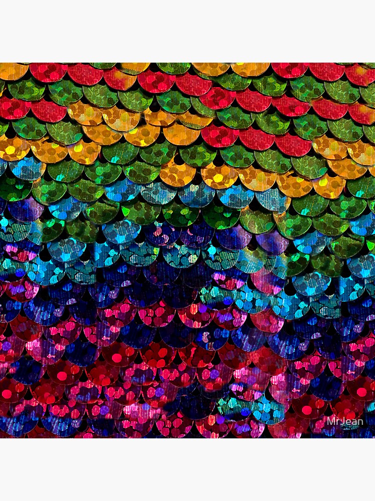 "Colorful sequin" Sticker for Sale by MrJean | Redbubble