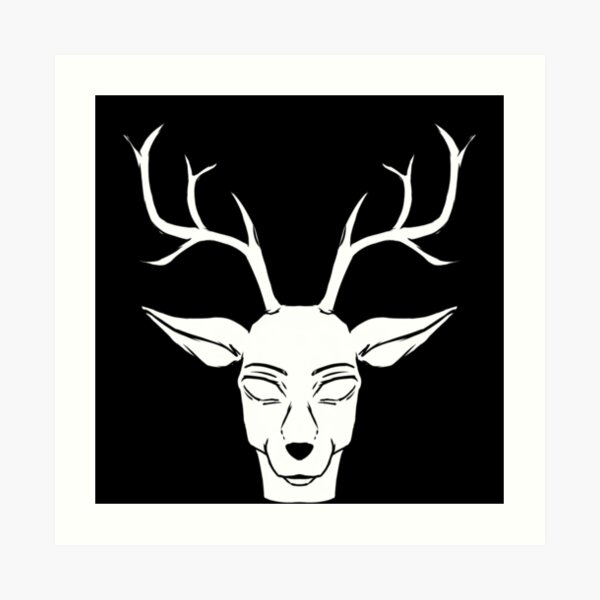 "Beastars Louis deer (black bg)" Art Print for Sale by Niki-ni | Redbubble