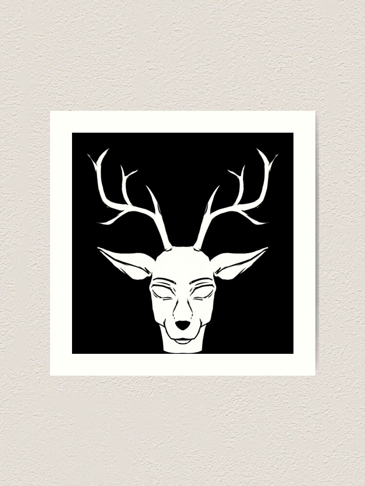 "Beastars Louis deer (black bg)" Art Print for Sale by Niki-ni | Redbubble