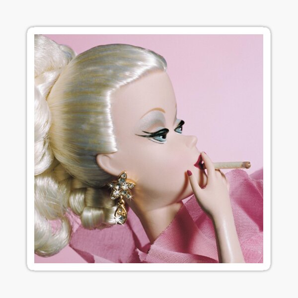 "Smoking Barbie Doll" Sticker for Sale by AnnetteGriffin | Redbubble