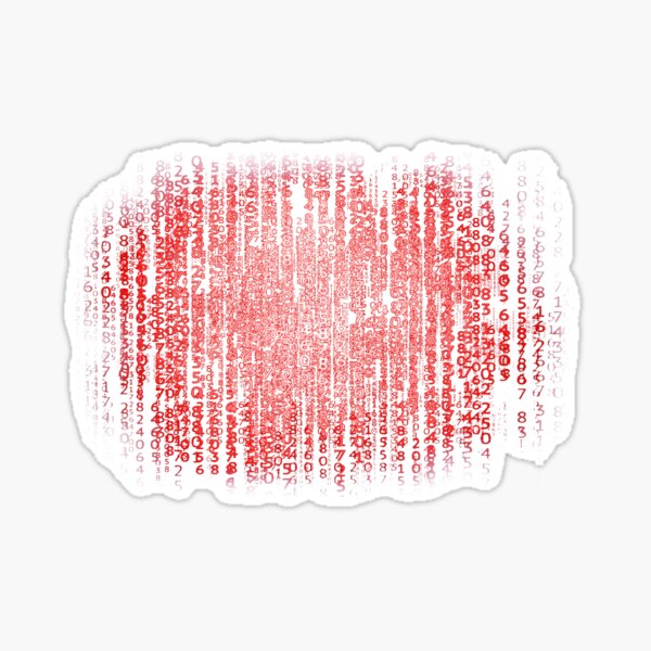 "Matrix Code Red Security Geek Web" Sticker for Sale by Jolly-Yosei ...