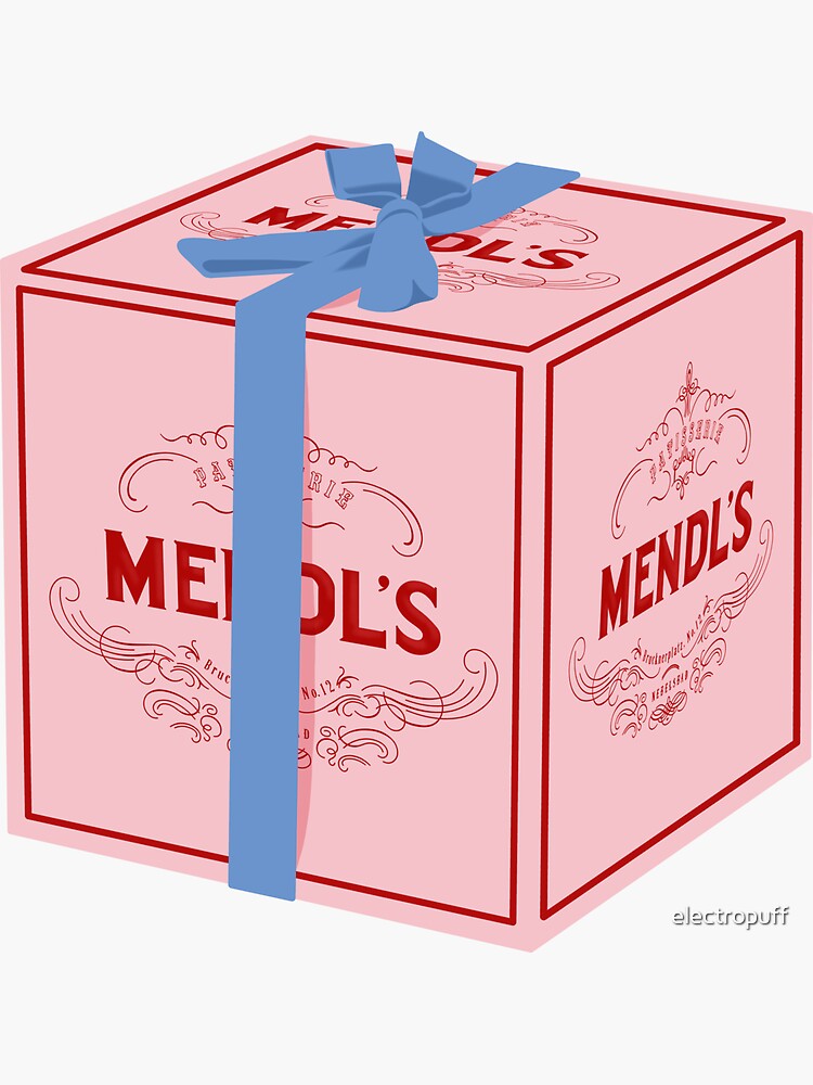 "mendl's box" Sticker for Sale by electropuff | Redbubble