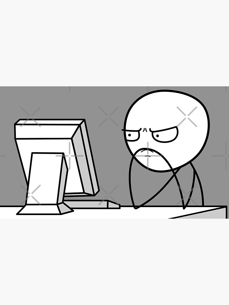 "computer guy meme" Sticker for Sale by Yahya321 | Redbubble