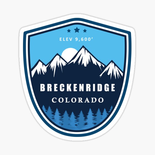 "Breckenridge, Colorado" Sticker for Sale by artdesignforyou | Redbubble