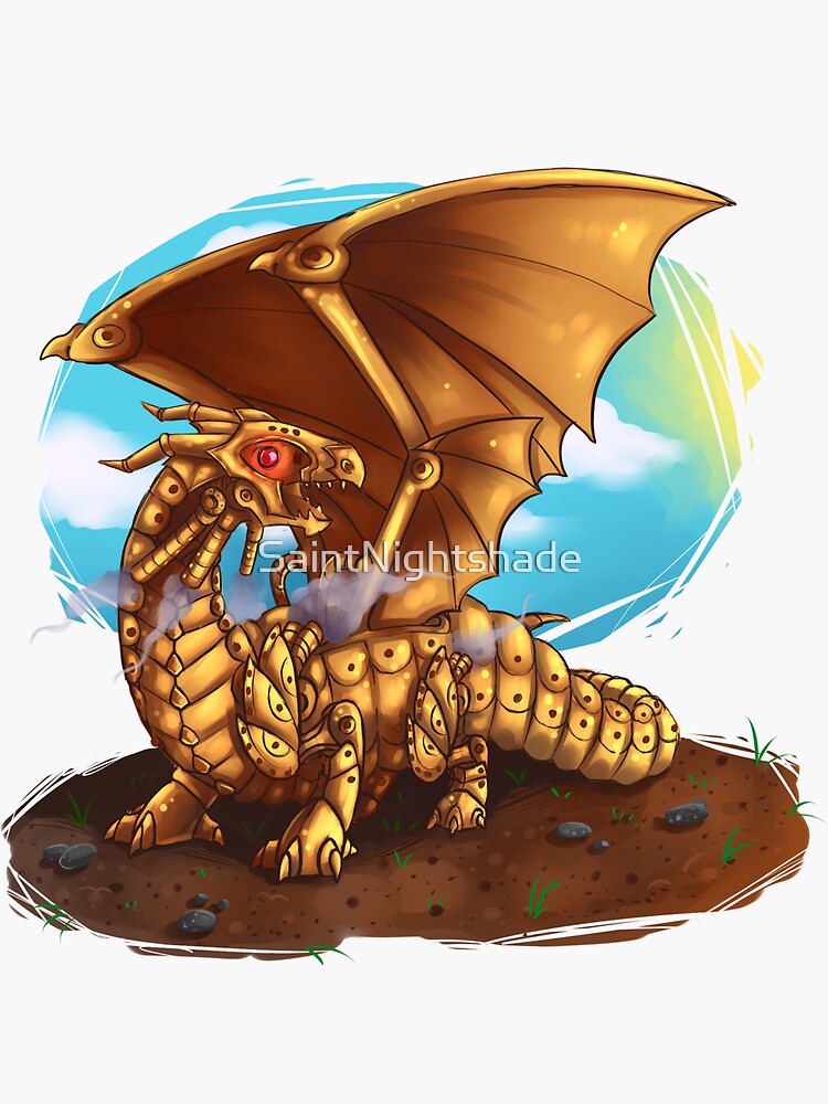 "Festus the Dragon" Sticker for Sale by SaintNightshade | Redbubble