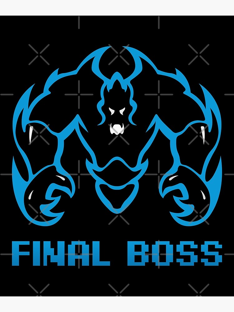 "FINAL BOSS Team Logo" Poster for Sale by HolidaysPrints | Redbubble