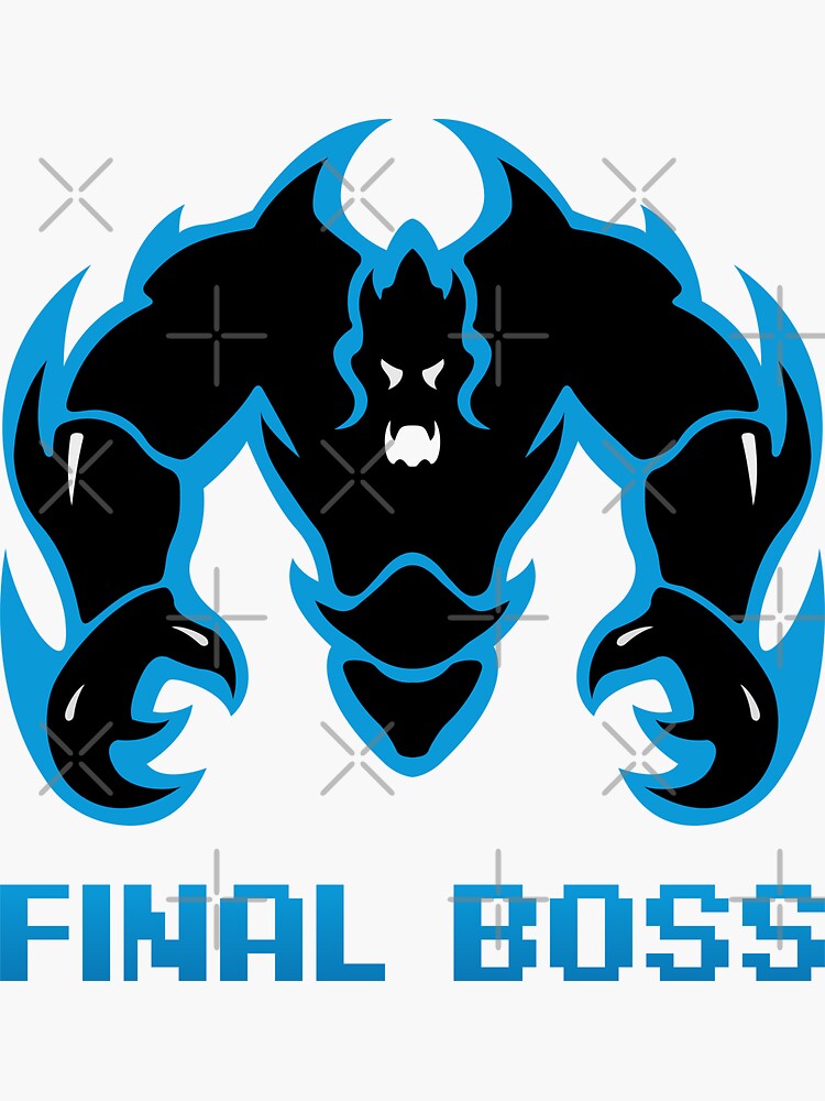 "FINAL BOSS Team Logo" Sticker for Sale by HolidaysPrints | Redbubble