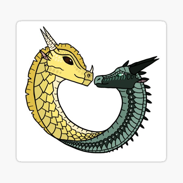 "Wings of fire - Moonbli" Sticker for Sale by Emerald764 | Redbubble