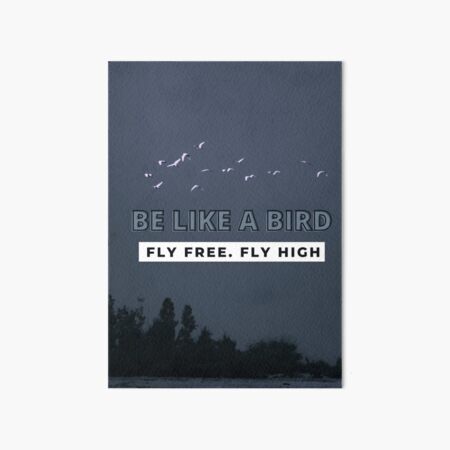 "Fly free fly High flying birds with dusk blue background " Art Board ...