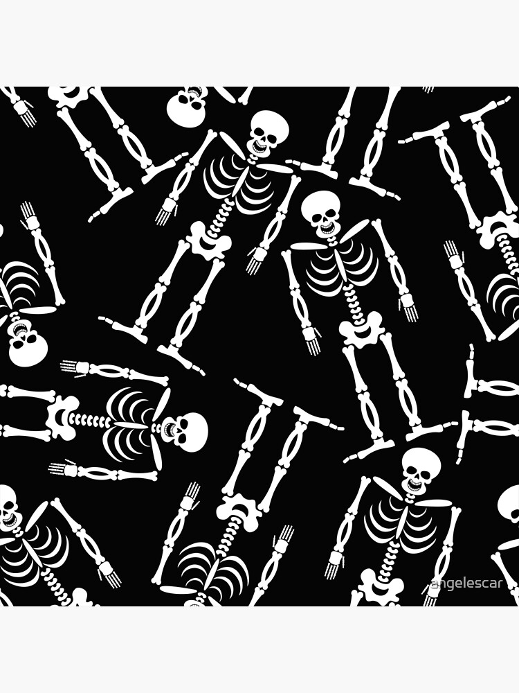"SKELETON PATTERN, SKELETON CROWD" Poster for Sale by angelescar ...