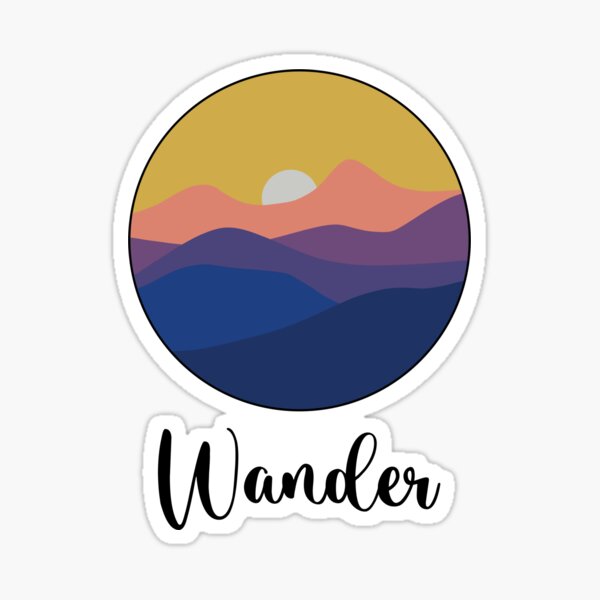 "Wander" Sticker by maezeegirl | Redbubble