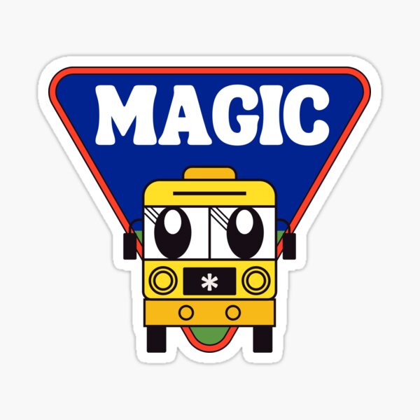 "Magic Skoolie" Sticker for Sale by OhhStellar | Redbubble
