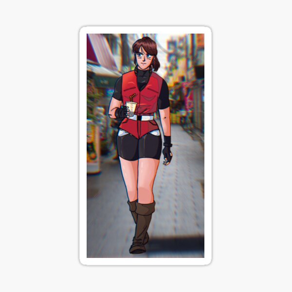 "Claire" Sticker for Sale by cheesemcham | Redbubble